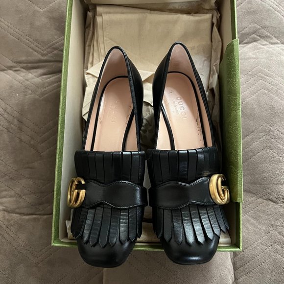 Gucci | Shoes | Gucci Marmont Midheel Loafer Worn Only Once | Poshmark